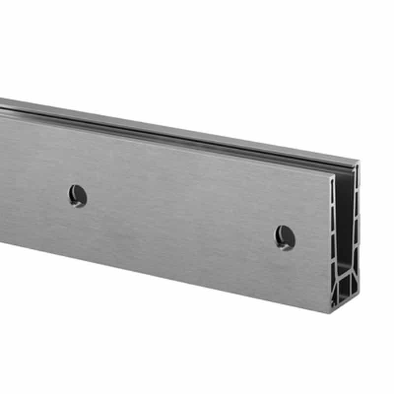 Easy Glass Pro Inverse vloerprofiel, zijmontage, lengte 5000 mm, model ...