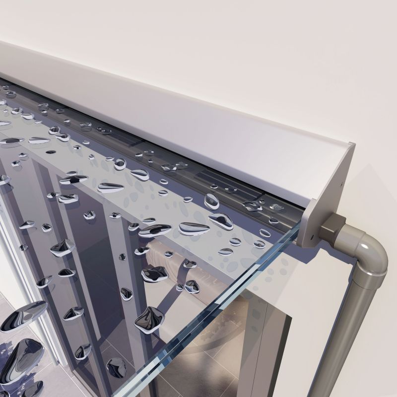 Regenwaterafvoer adapter voor glas luifel, zelfdragend Sophia Raine ...