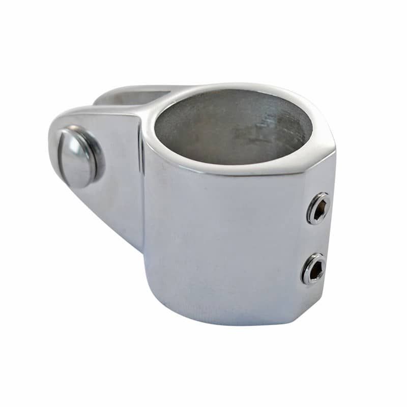 Buiskoppelstuk, zware variant met 2x inbusschroef, 30mm RVS-316 (A4)