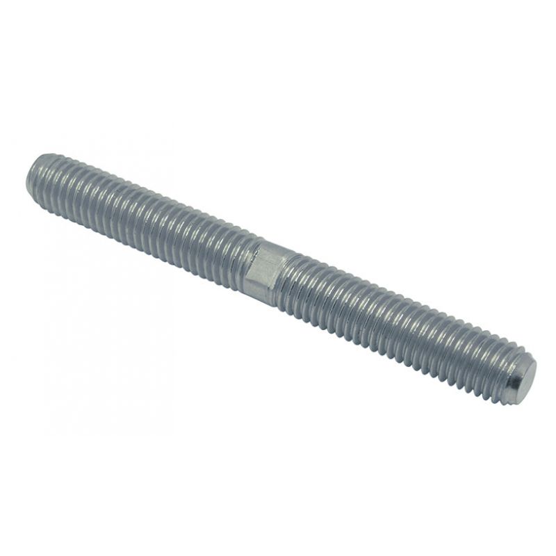 Draadeind met linkse en rechtse draad M4 RVS-316