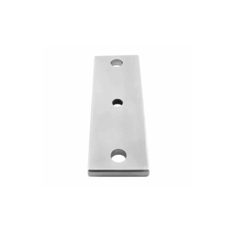 Ankerplaat 150 x 50 x 8 mm gat Ø 10,5 mm RVS-304 mat geslepen