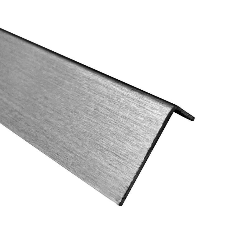 RVS hoekprofiel 30 x 10 x 1 mm RVS-304 K320 geslepen
