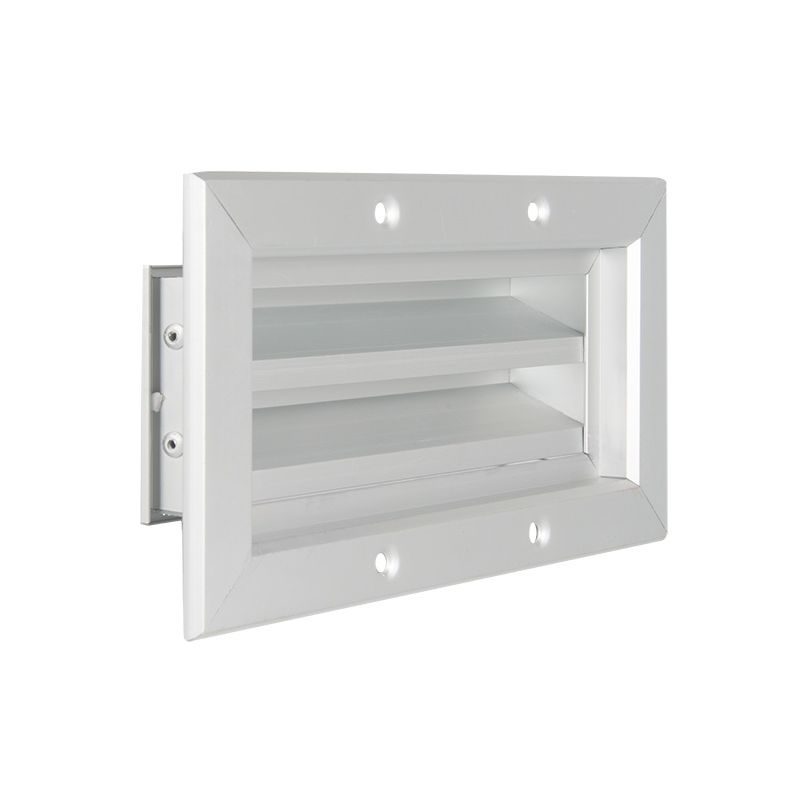 Gevelrooster vaste lamellen 170 x 70 mm aluminium