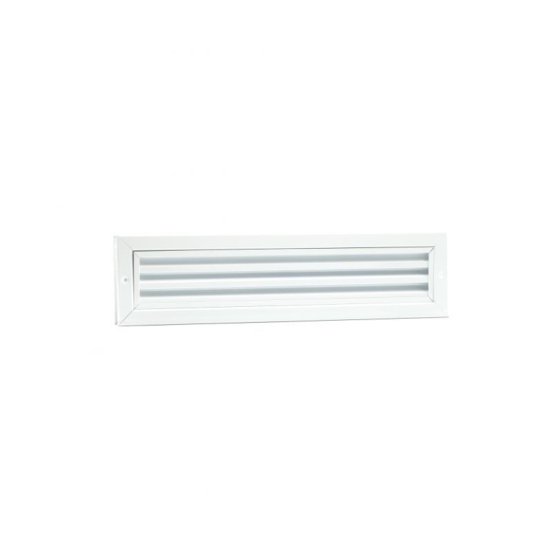 Deurrooster 470 x 121 mm wit aluminium