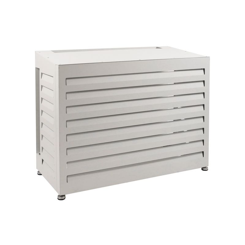 Airco omkasting wit klein aluminium