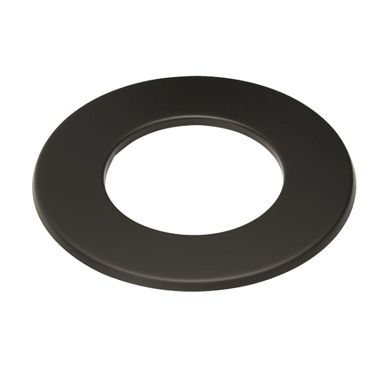 Rozet Ø185 mm rozet 50 mm voor rookkanaal enkelwandig staal zwart