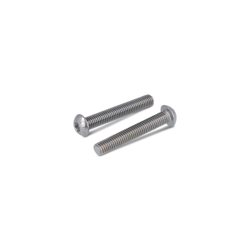 Platkopschroef M2 x 8/8 mm ISO 7380 RVS A2-50 SW1,3 (1000 stuks)