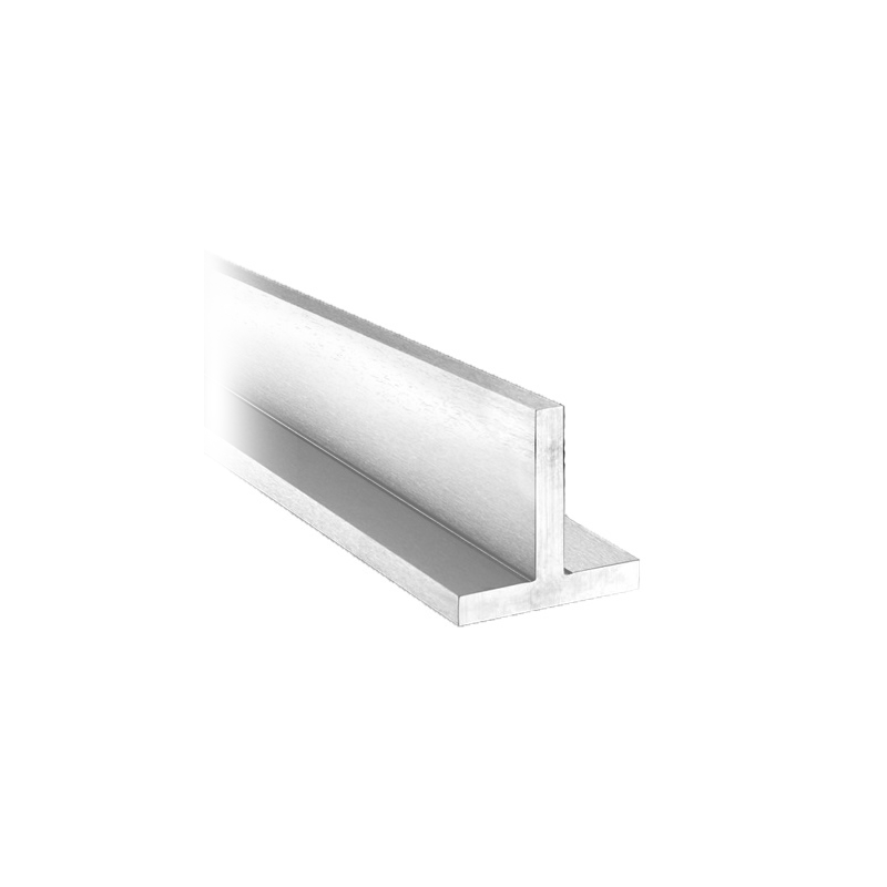 RVS T-profiel lasergelast 60 x 60 x 6 mm RVS-304 onbewerkt