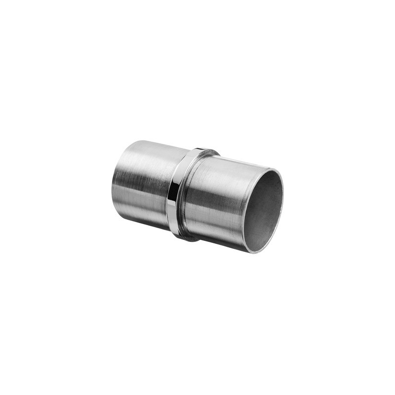 Buisverbinder voor buis 48,3 x 2,6 mm vast RVS-316 mat geslepen model 0790