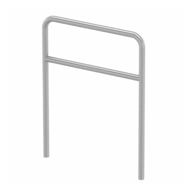 Geleidehek met tussenbuis breedte 1200 mm hoogte 1200 mm model 0091 RVS-316