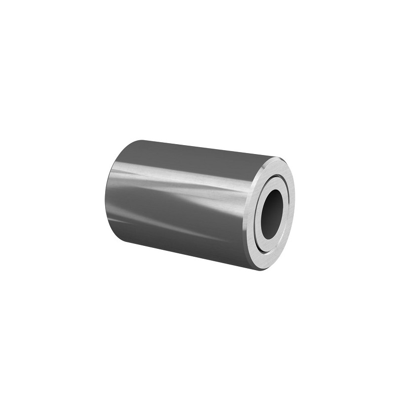Muurflens met blinde bevestiging voor staf 16 mm vast RVS-316 mat ...