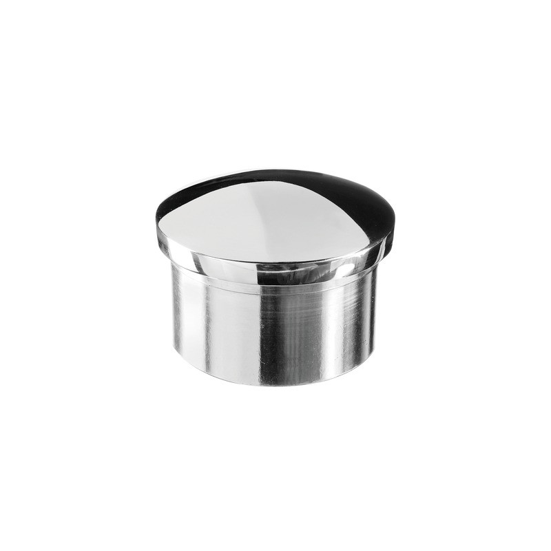 Eindkap afgerond, buis 48,3 x 2,6 mm, model 0729, RVS-316, glanzend