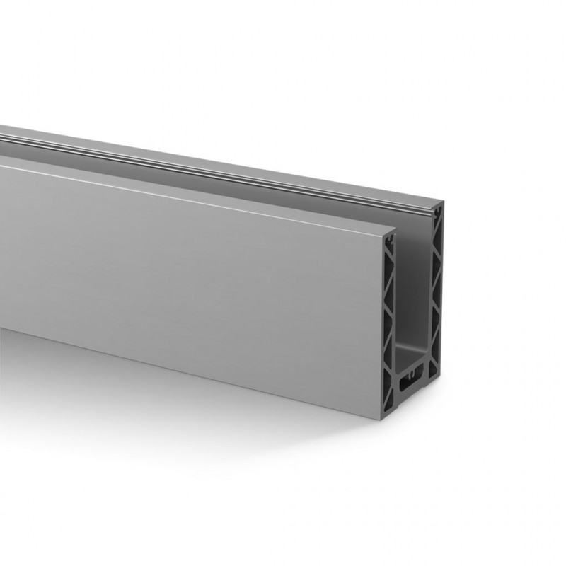 Easy Glass Strong vloerprofiel topmontage lengte 2500 mm model 8610 ...