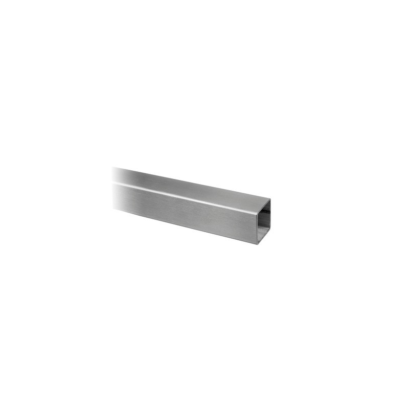 RVS koker 50 x 50 x 2,0 mm RVS-304 K320 geslepen