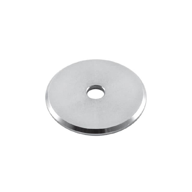Schijf Ø 60 x 4 mm gat Ø 12,5 mm RVS-304 mat geslepen