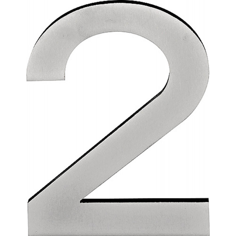 Huisnummer 2 SQUARE LSQHN150-2 150 mm met blinde bevestiging en ...