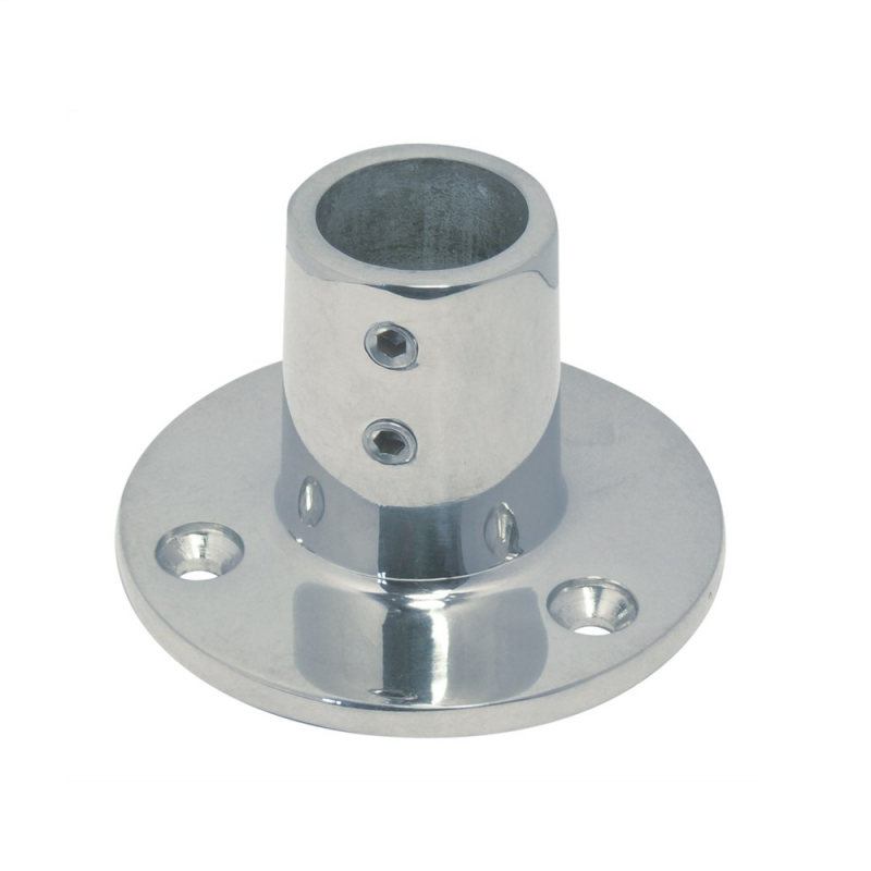 Railingflens rond 90 graden, 25mm RVS-316 (A4)