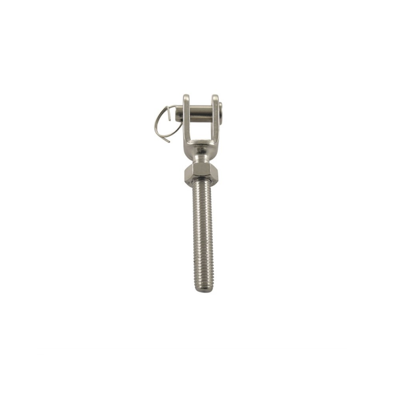 Gaffel met linkse draadeind M12 RVS-316