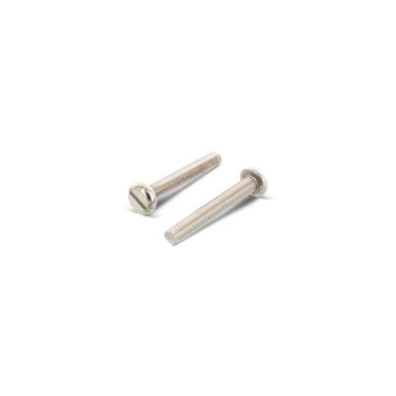 Platkop cilinderschroef met sleuf M3 x 6 mm DIN 85 RVS A4-50 (500 stuks)