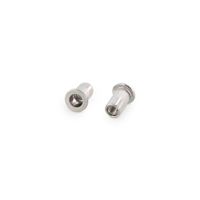 Flako insteekmoer open M10 x 22 mm Art. 1025 RVS A4 (250 stuks)
