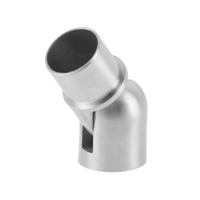 Muurflens voor buis 42,4 x 2,0 mm verstelbaar RVS-316 mat geslepen ...