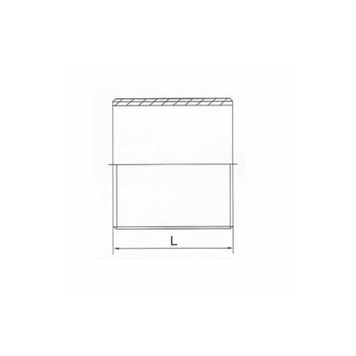 Draadnippel BSP, 1 inch