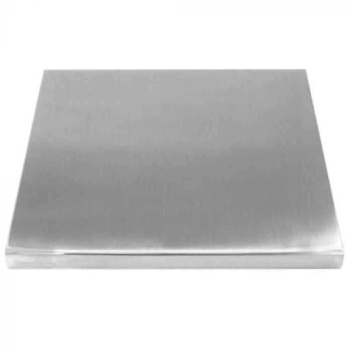 Ankerplaat 100 x 100 x 8 mm RVS-304 mat geslepen