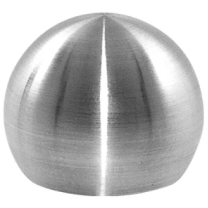 Eindbol 55 mm buis Ø 42,4 mm RVS-304 mat geslepen