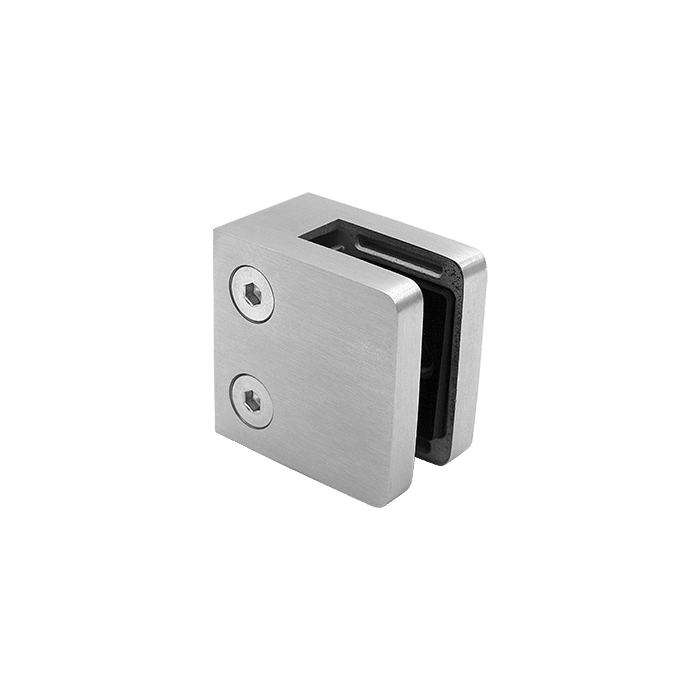 Glasklem vlak RVS-304 mat geslepen