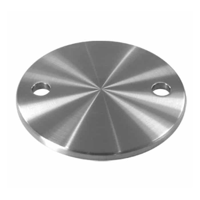 Ankerplaat Ø 120 x 6 mm RVS-304 mat geslepen