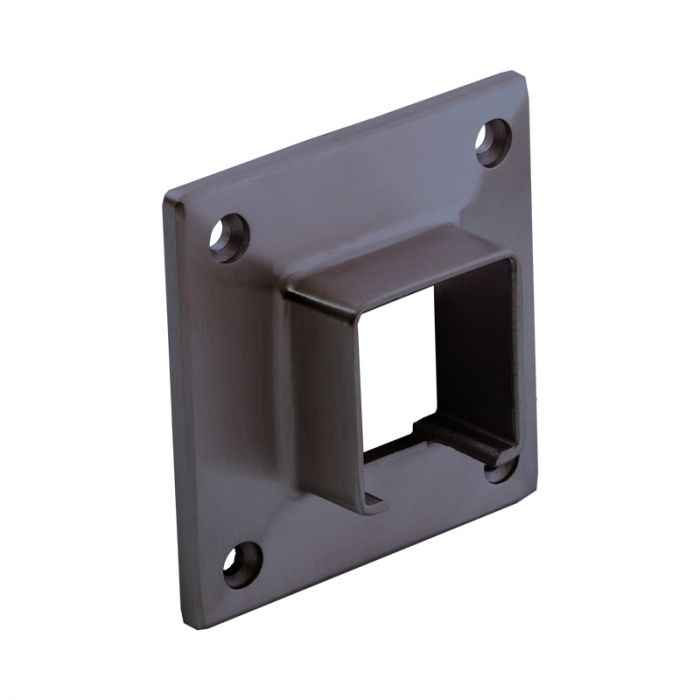 Muurflens voor U-profielbuis 40 x 40 mm vast RVS-316 antracietgrijs ...