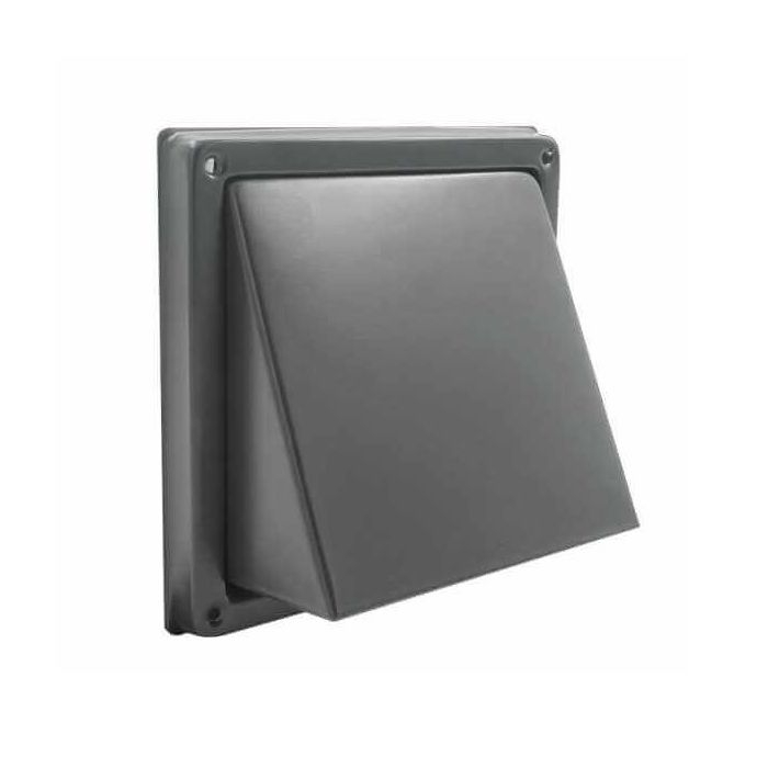 Kaprooster met overdrukklep Ø 150 mm RVS zwart gecoat